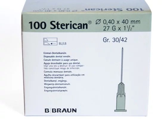 AGULHAS STERICAN 27G x 1 1/2" (0,40x40mm) - (100 Un.) - Healthbro